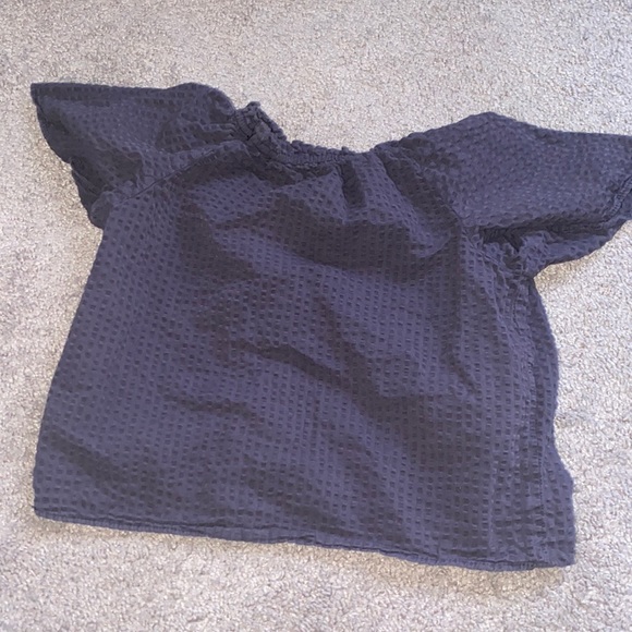 Zara | Shirts & Tops | Zara Dark Gray Top Size 45 | Poshmark